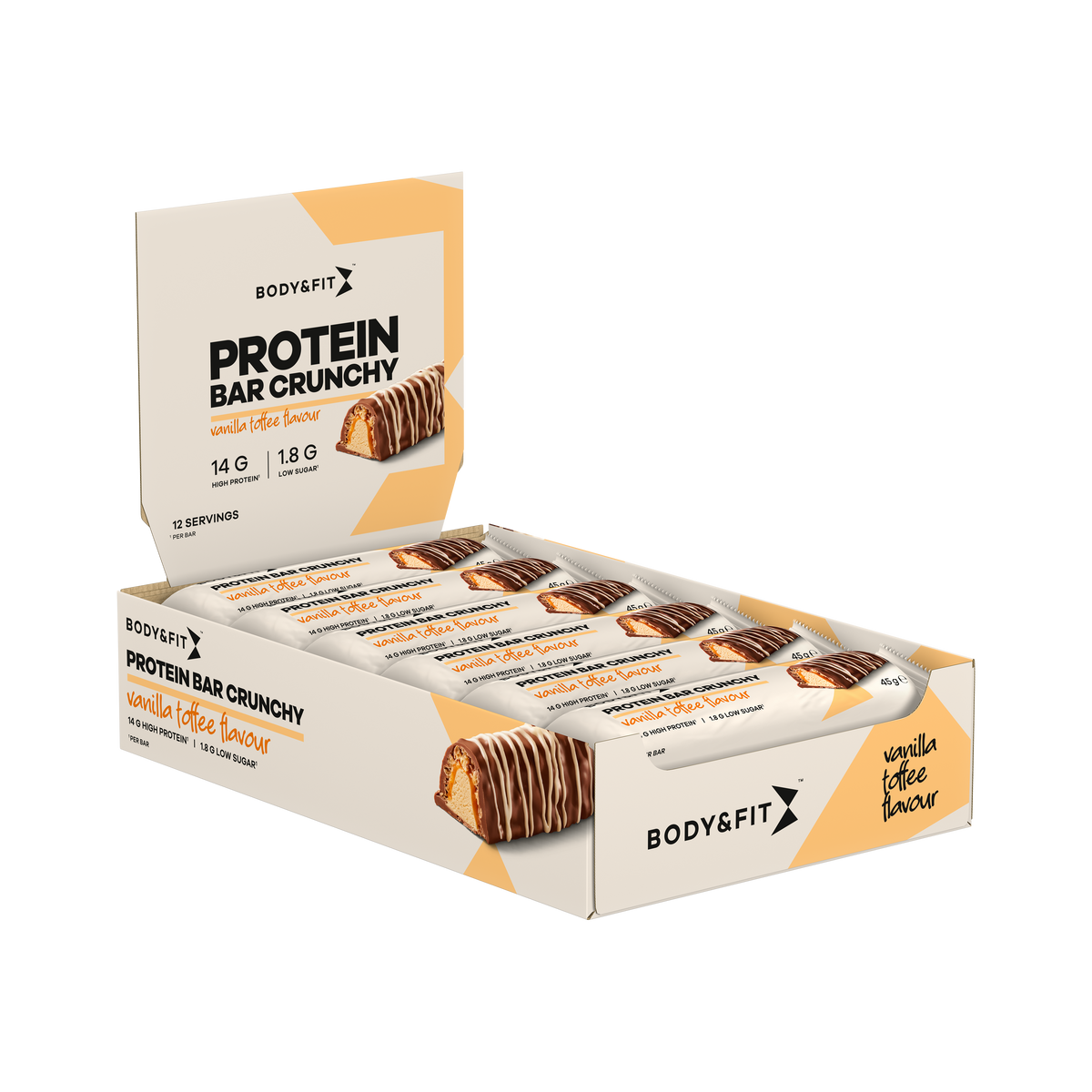 Ontdek de Protein Bar Crunchy | 14 gram eiwit | Body&Fit