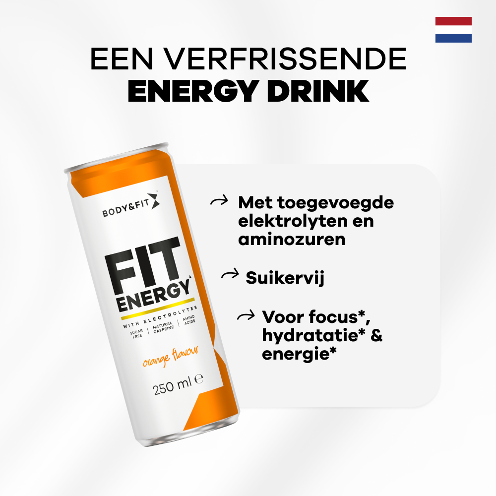 Fit Energy Drink | Energiedrank zonder suiker | Body&Fit